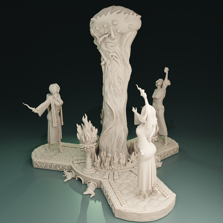 3D Printable Cult of the Old Ones / Big Diorama, all girls + NSFW + Diorama by 42studio